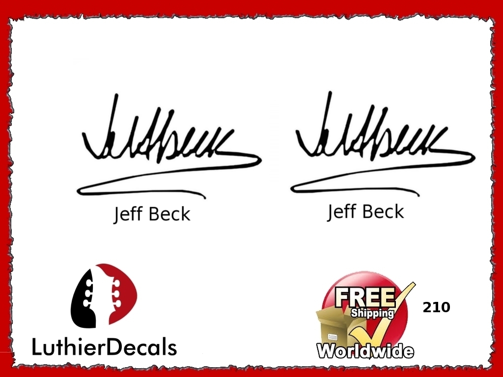 Guitar Decals Restoration Logos - Guitar Decal Two