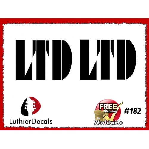 Guitar Decals Restoration Logos - LTD Guitar Decal #182