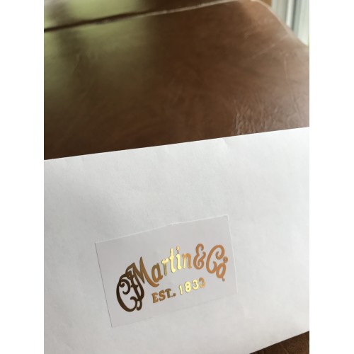 Guitar Decals Restoration Logos - Martin & Co. Guitar Decal Metal Laser M13