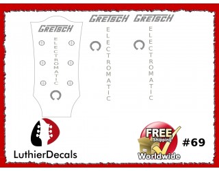 Guitar Decals Restoration Logos - Gretsch Decals